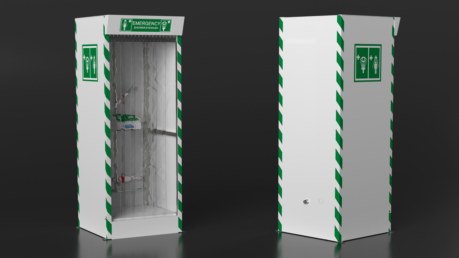 Emergency Shower Cabin 3D Model - TurboSquid 2203982
