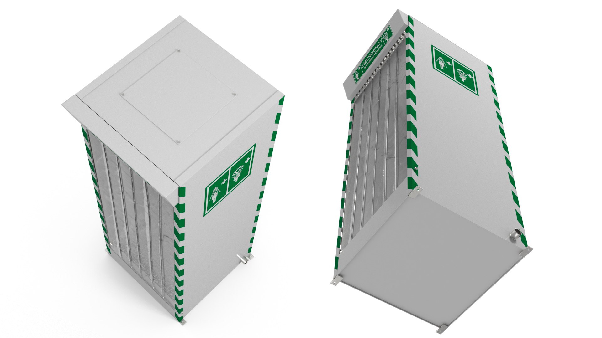 Emergency Shower Cabin 3D Model - TurboSquid 2203982