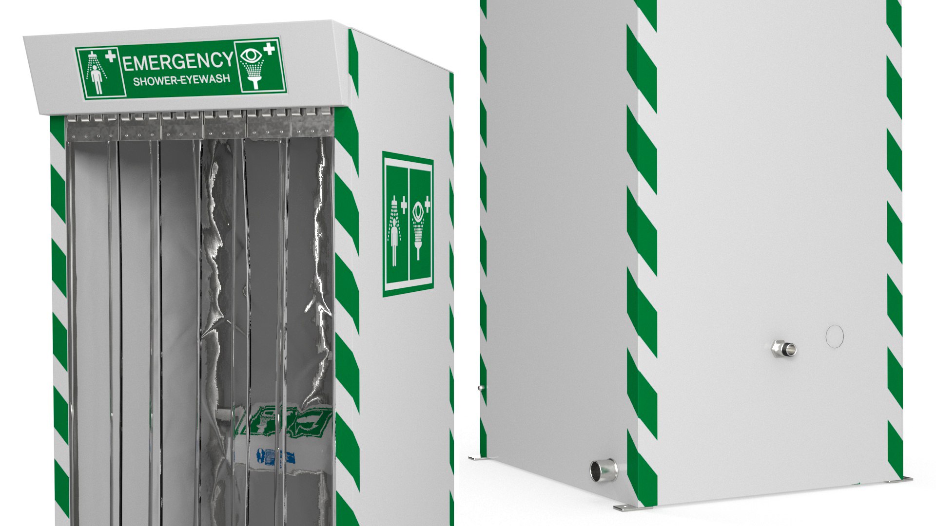 Emergency Shower Cabin 3D Model - TurboSquid 2203982