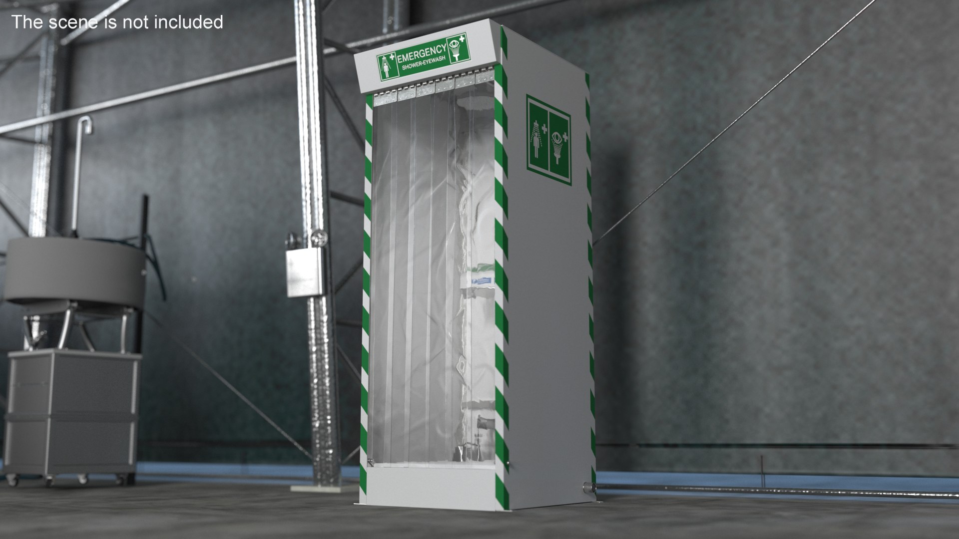 Emergency Shower Cabin 3D Model - TurboSquid 2203982