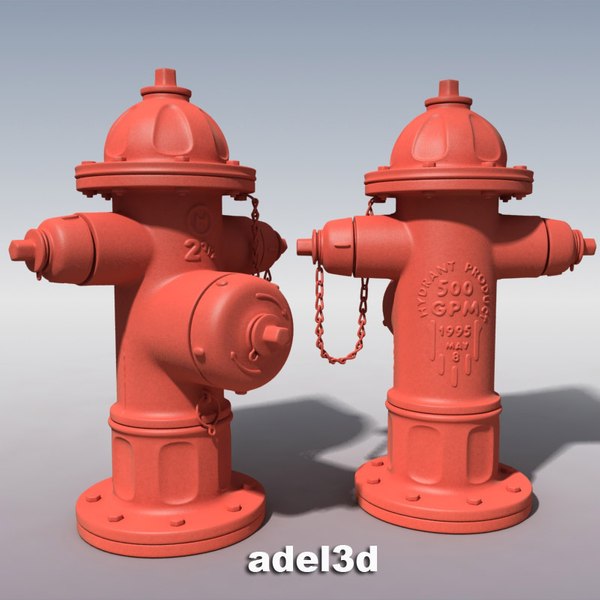 3d model hydrant