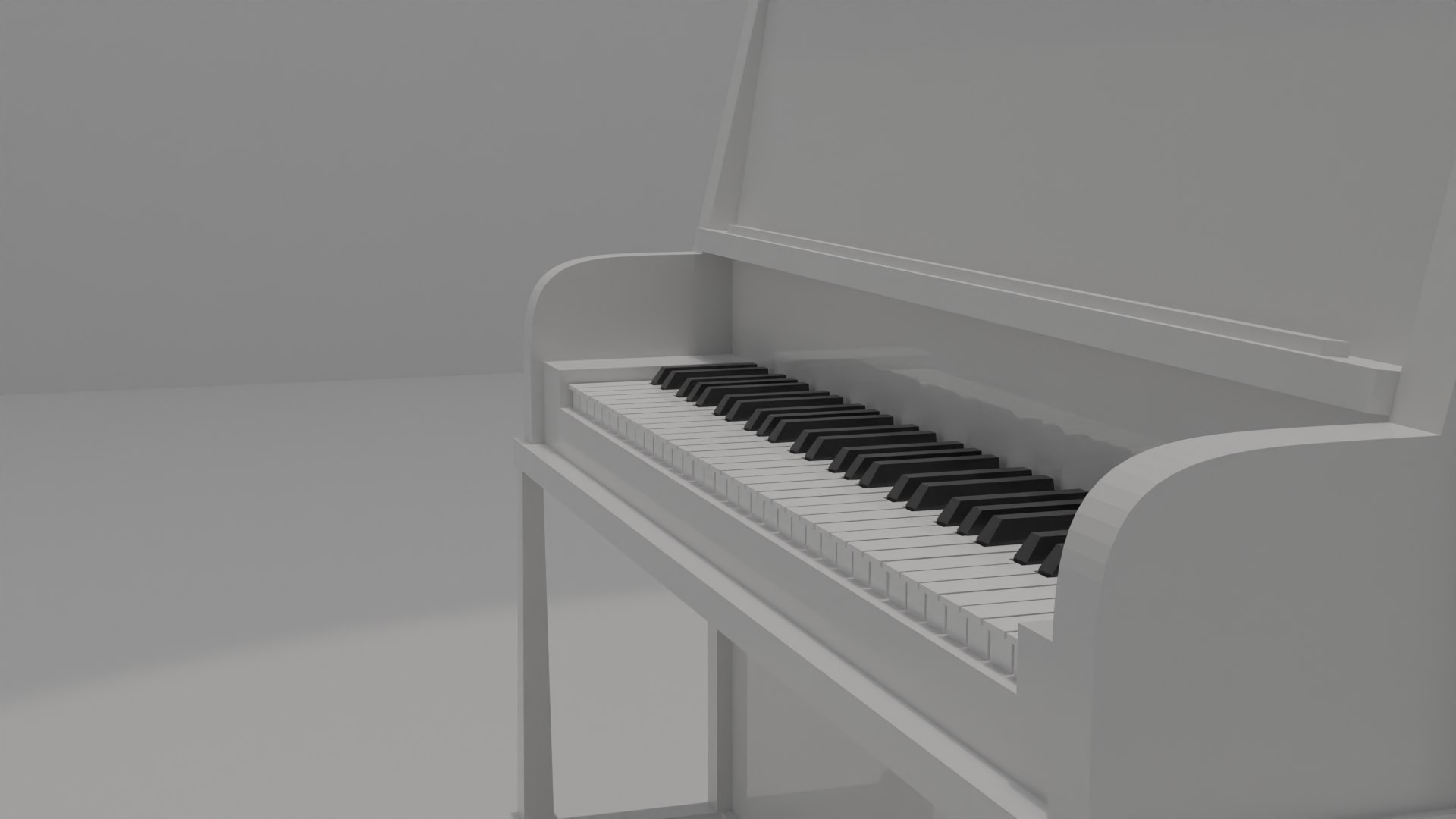 Low Poly White Piano Upright 3D Model - TurboSquid 2045098