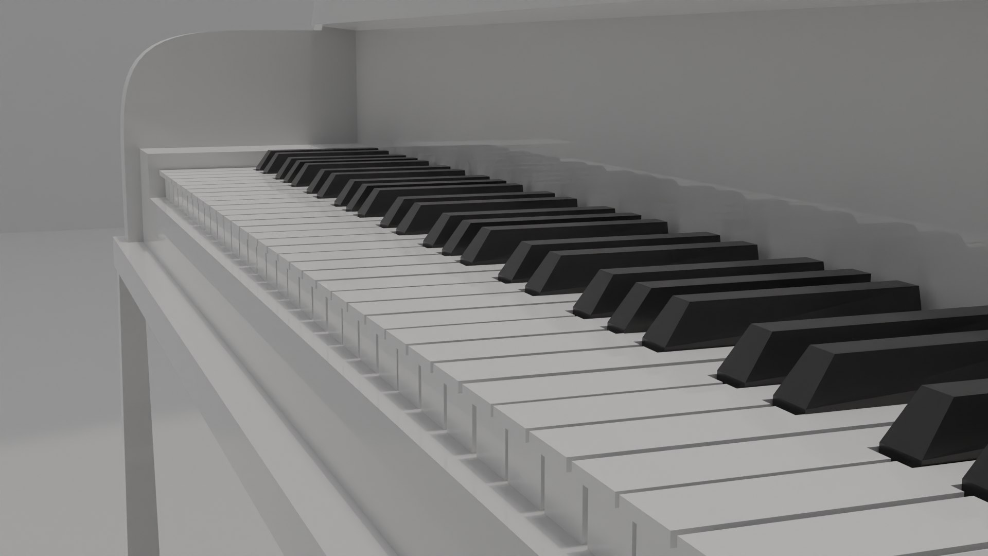 Low Poly White Piano Upright 3D Model - TurboSquid 2045098