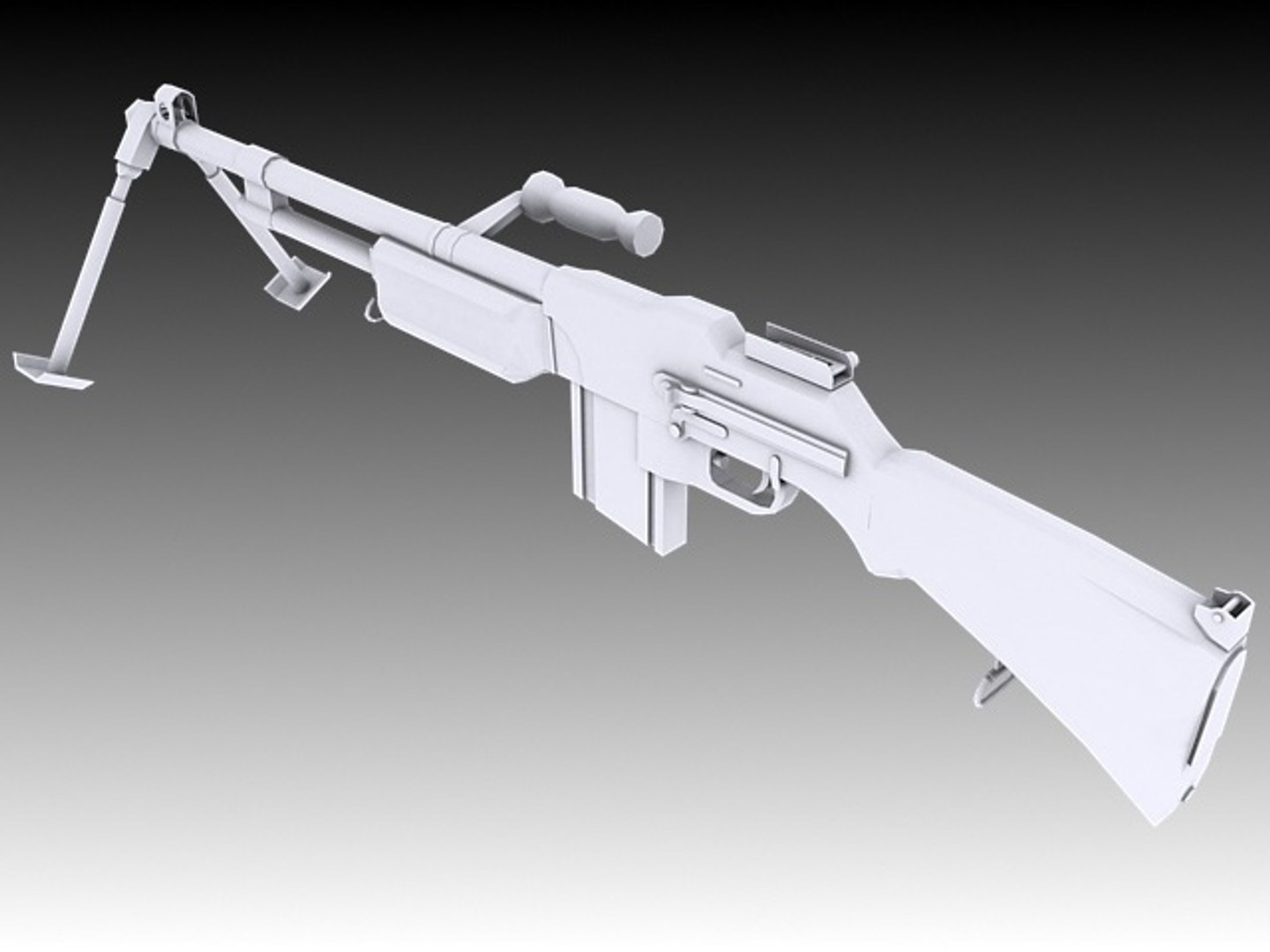 Browning Automatic Rifle 3D Model - TurboSquid 1301831