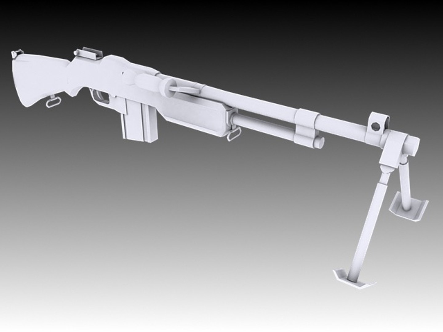 Browning Automatic Rifle 3D Model - TurboSquid 1301831