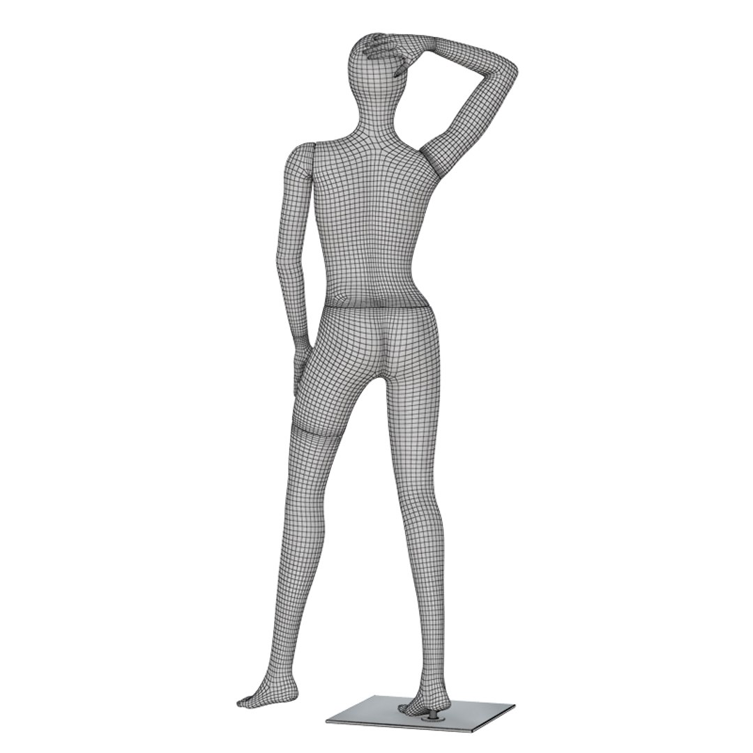 3D Faceless Woman Mannequin - TurboSquid 1421706