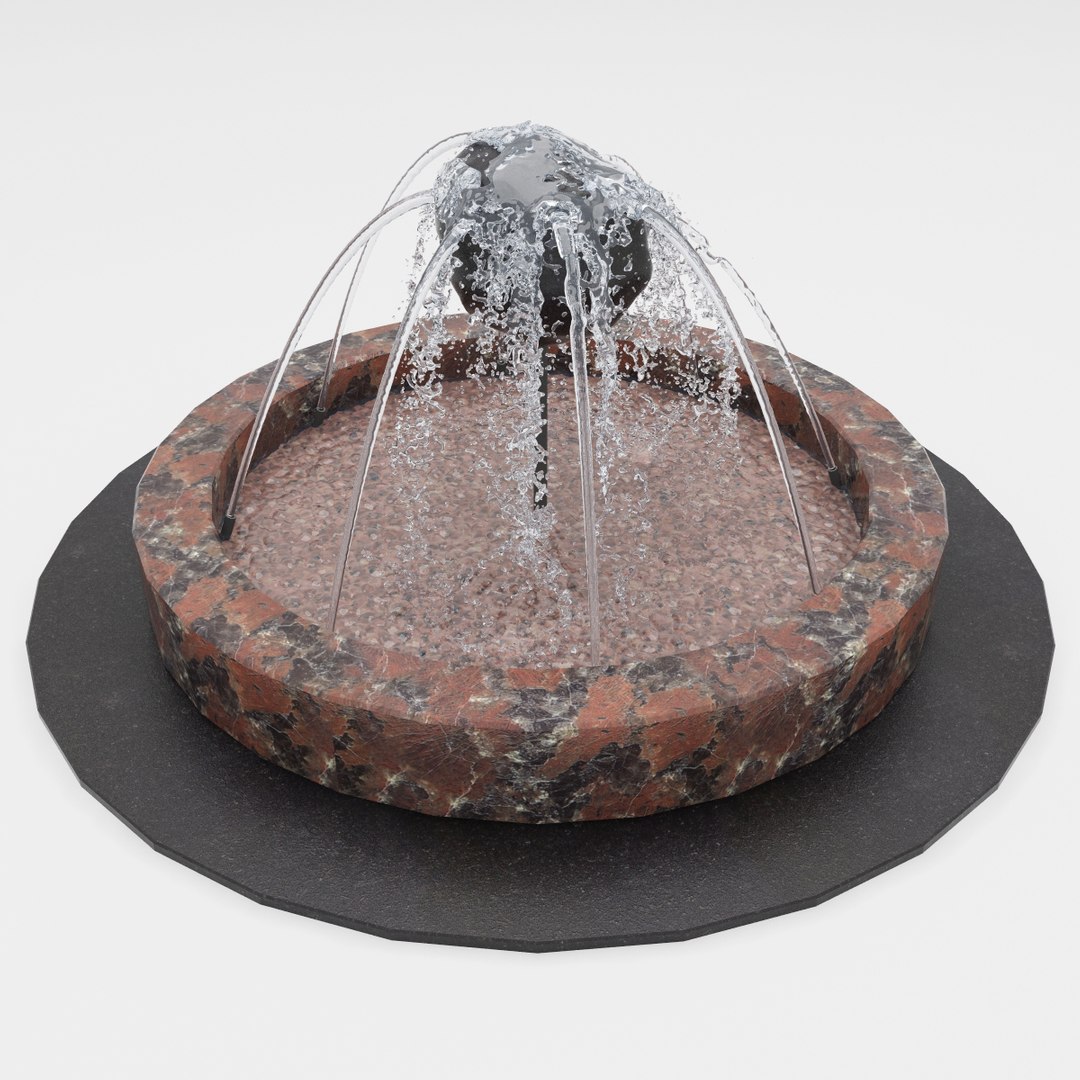 3d Model Of Fountain 4