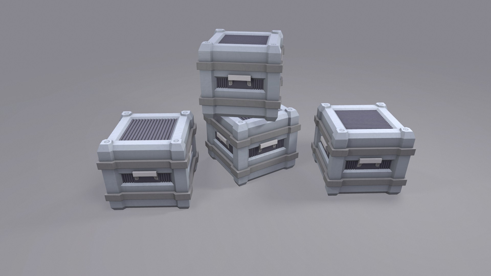 3d model ready sci fi box