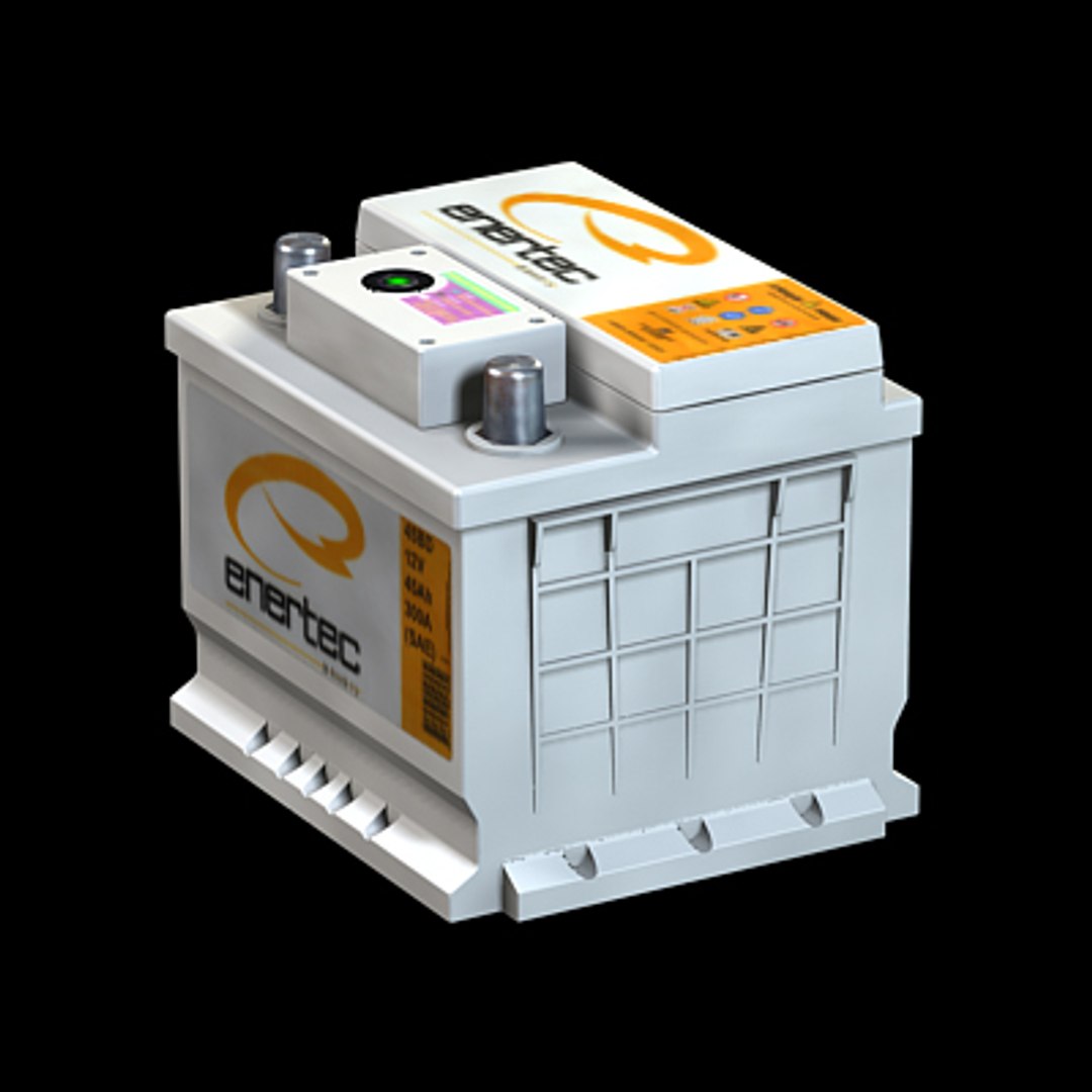 Car Battery 3d Model