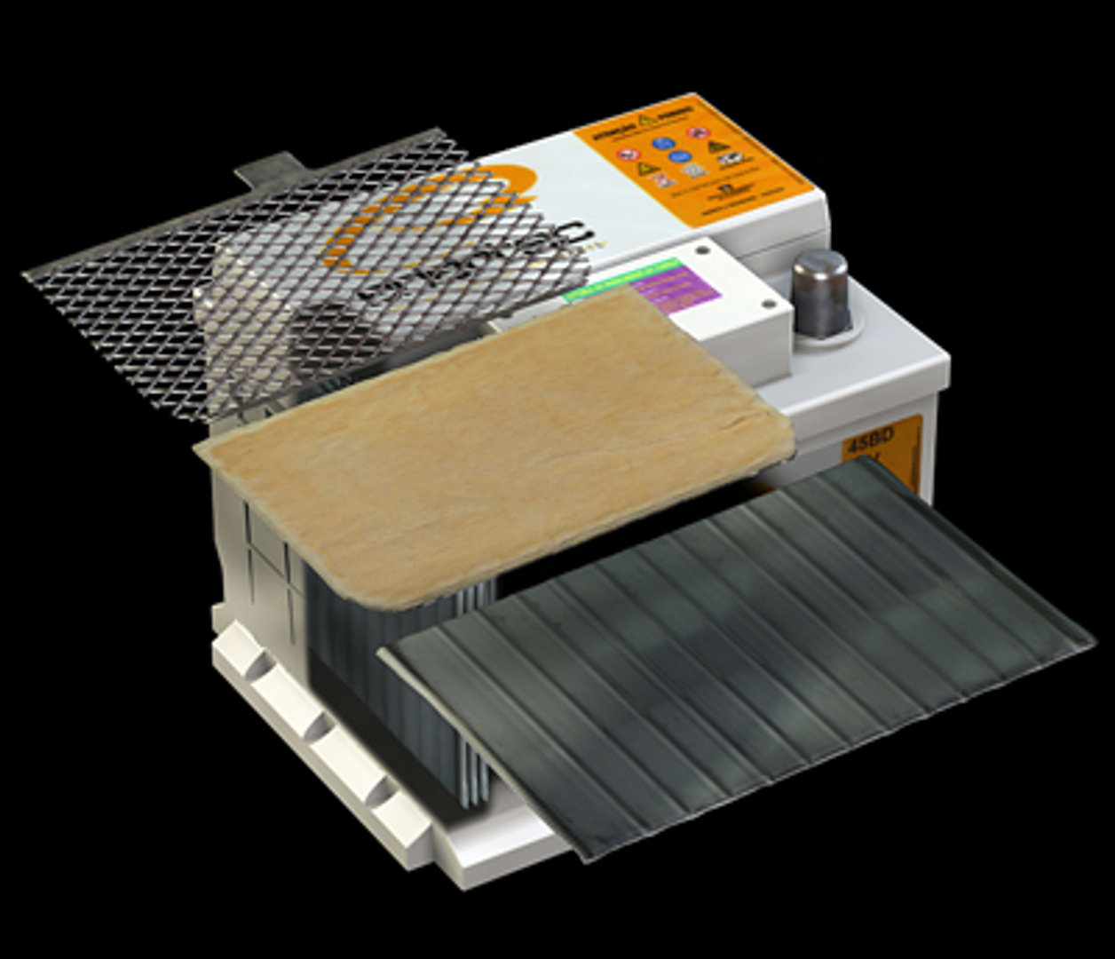 car battery 3d model