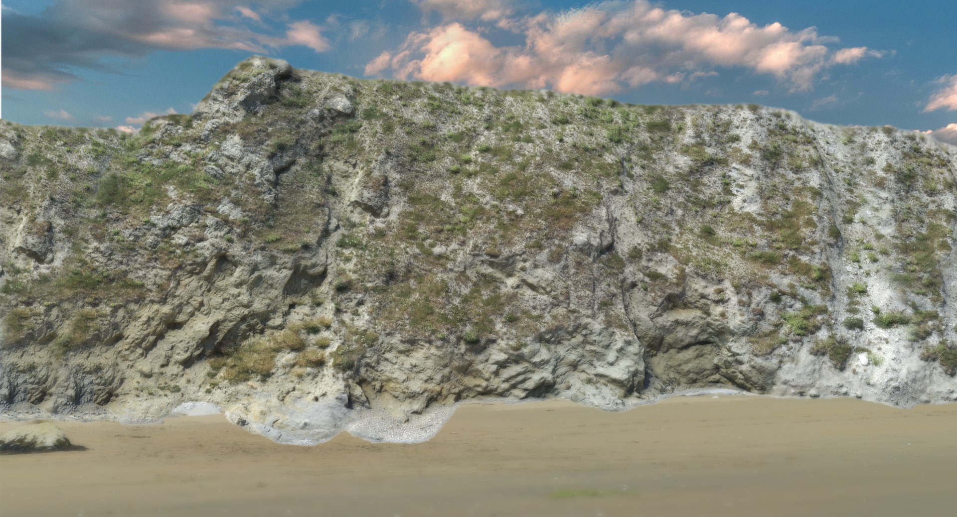 Cliff Scan Model - TurboSquid 1304939