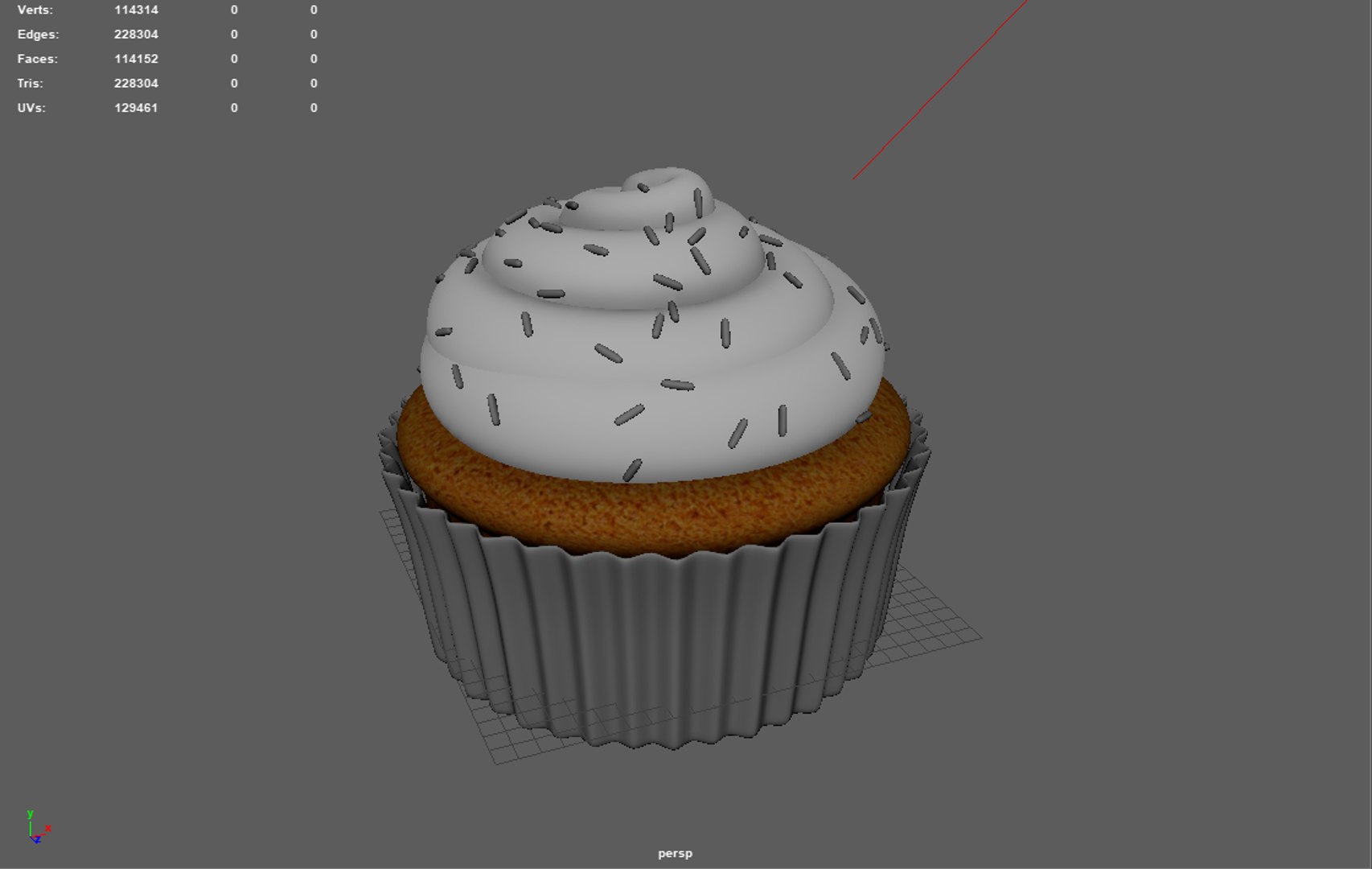 3D Cupcake - TurboSquid 1743613