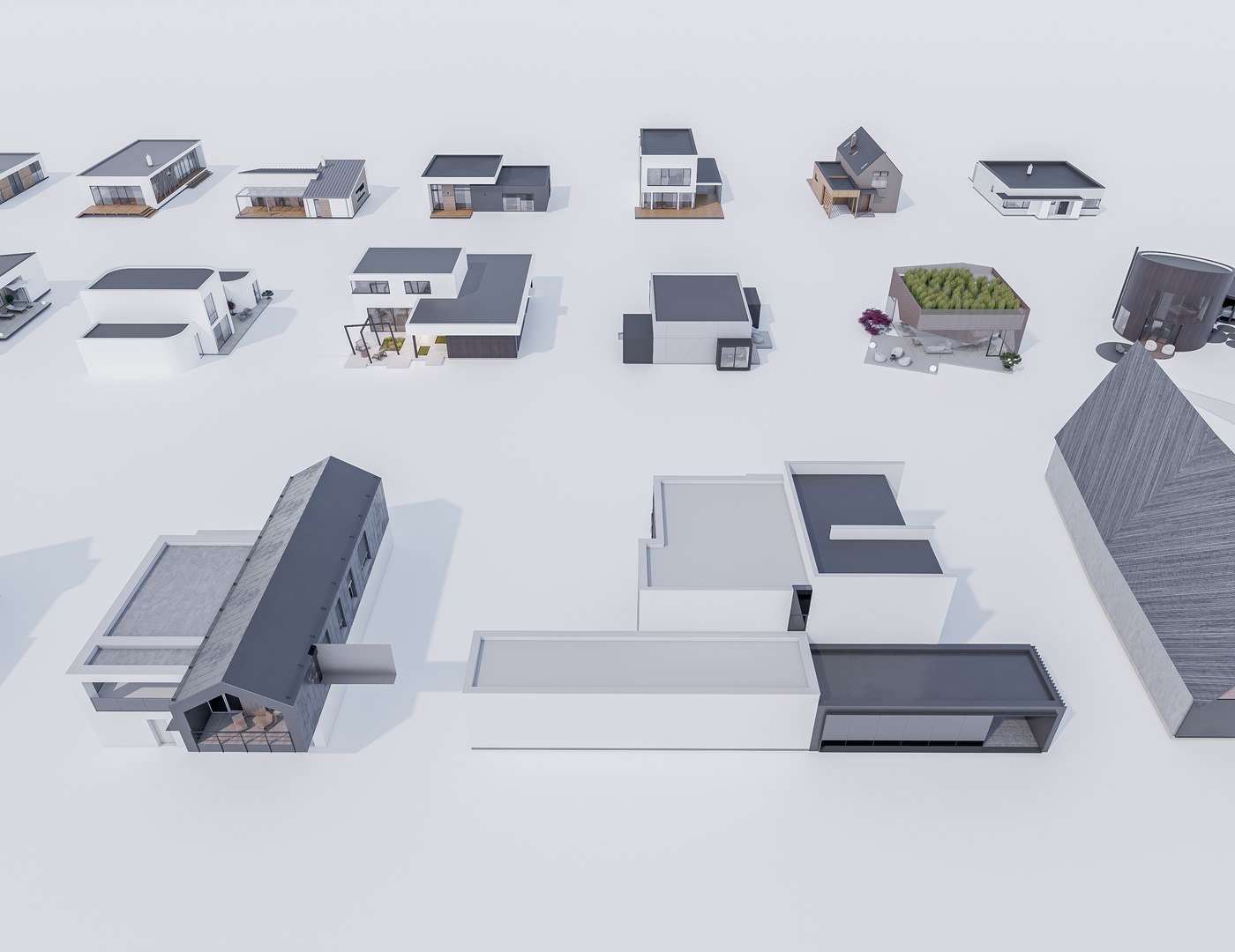 House Pack Of 30 - Created With Revit Family 3D Model - TurboSquid 2295536