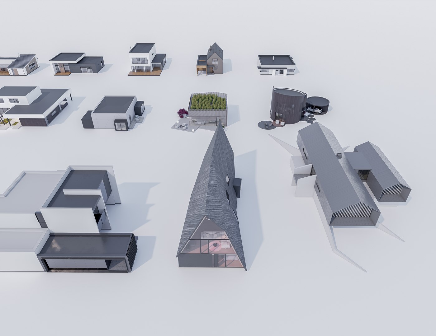 House Pack Of 30 - Created With Revit Family 3D Model - TurboSquid 2295536