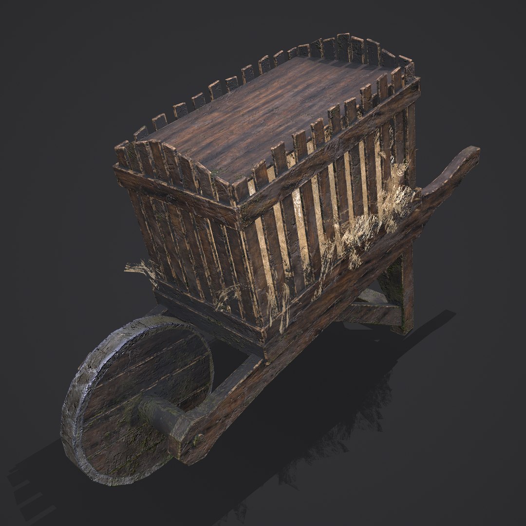 3D Chicken Wheelbarrow - TurboSquid 1733408