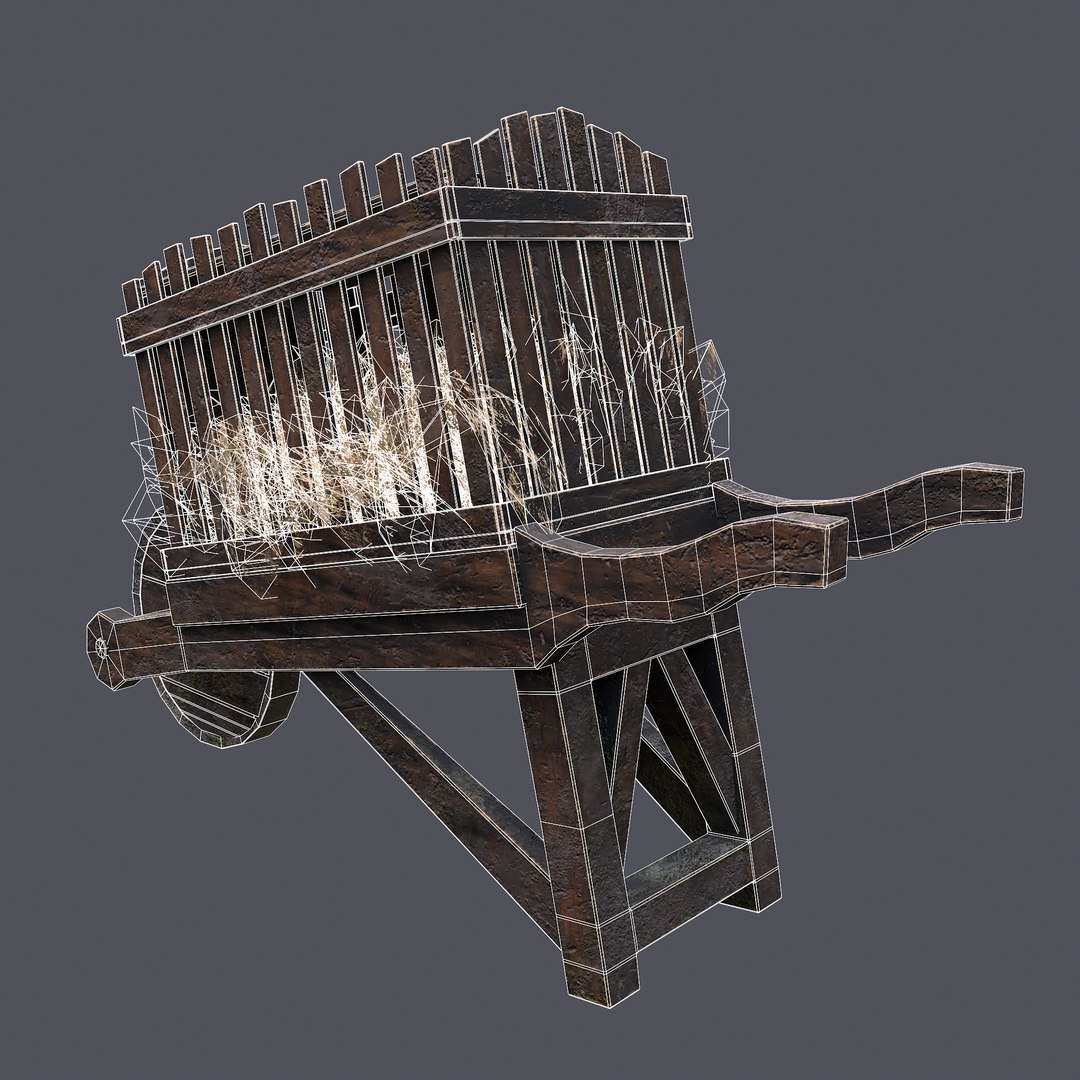 3D Chicken Wheelbarrow - TurboSquid 1733408