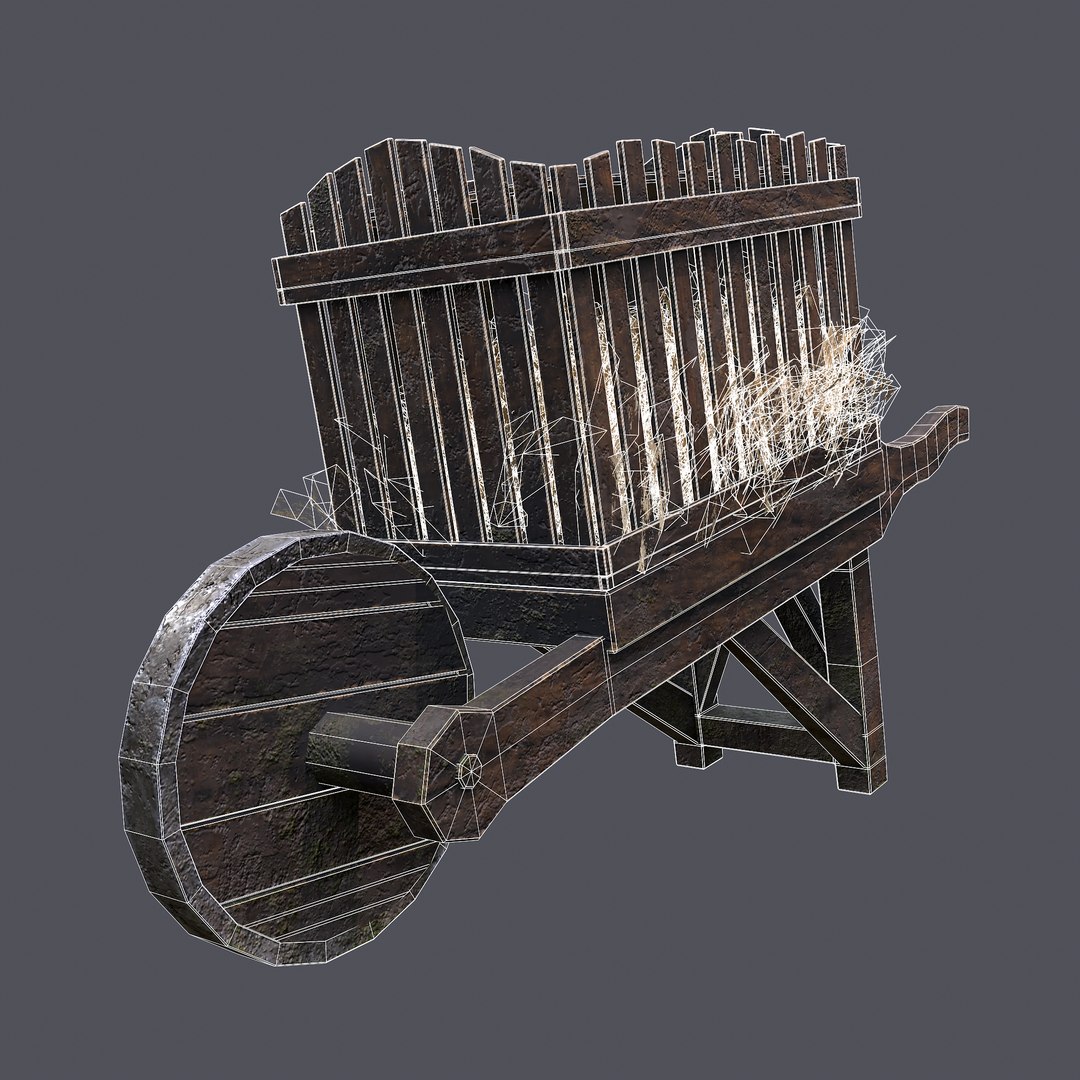 3D Chicken Wheelbarrow - TurboSquid 1733408