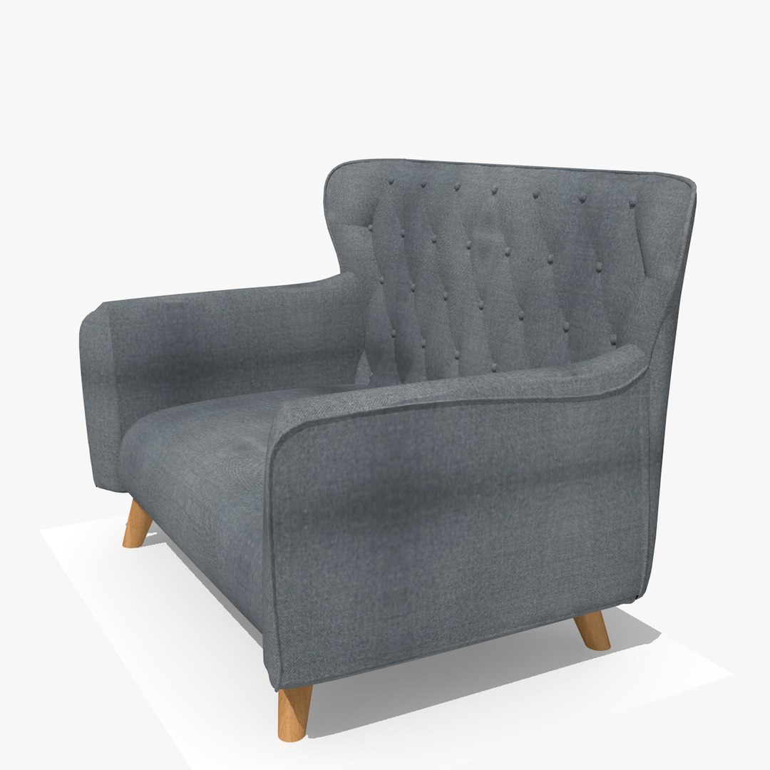 3D Comfy Chair Model - TurboSquid 1170270