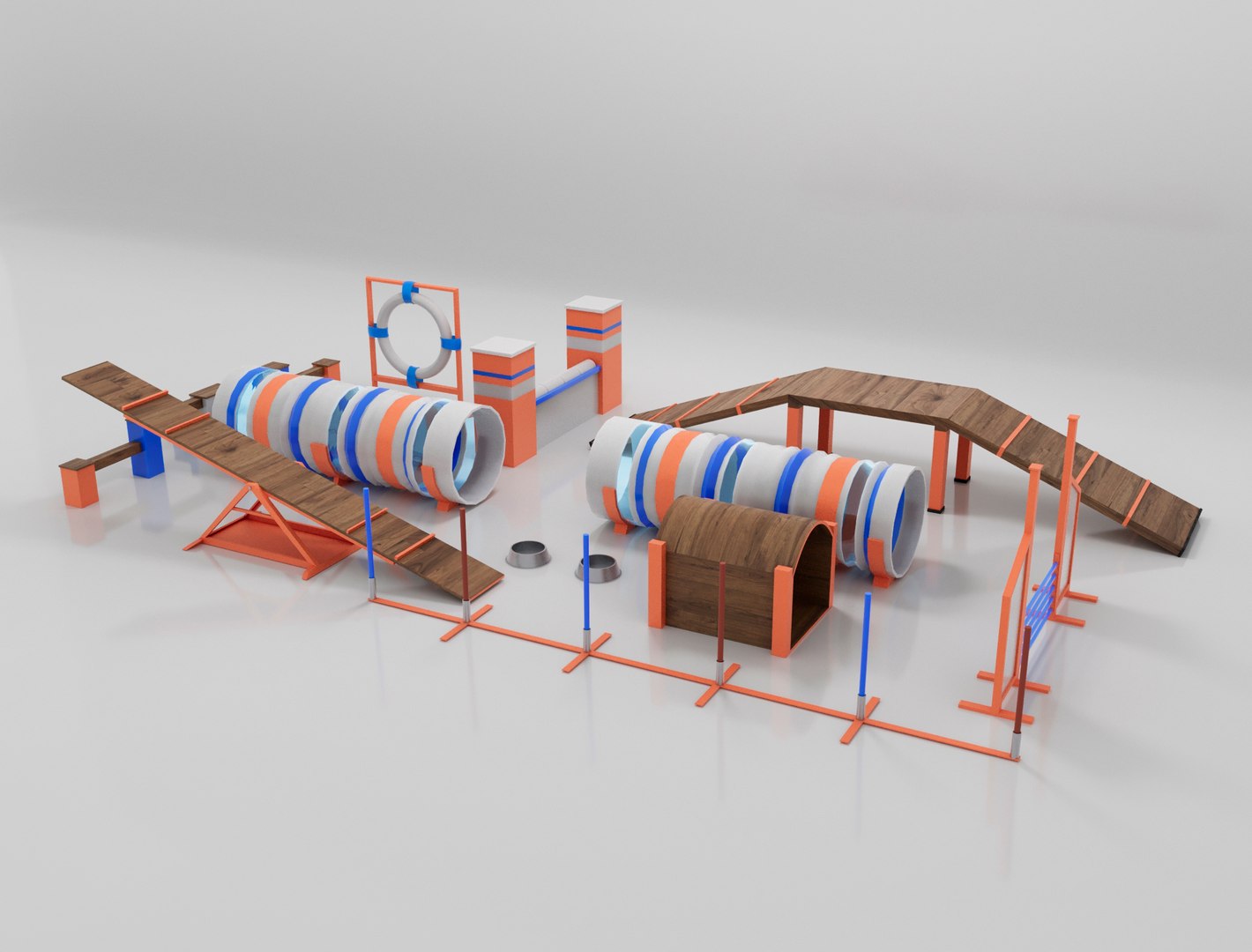 DOG AGILITY EQUIPMENT 3D Model - TurboSquid 2046031