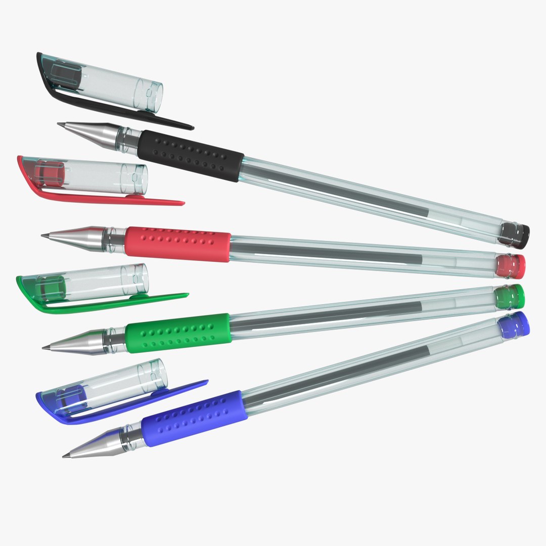 3D Transparent Plastic Pen - TurboSquid 1432788