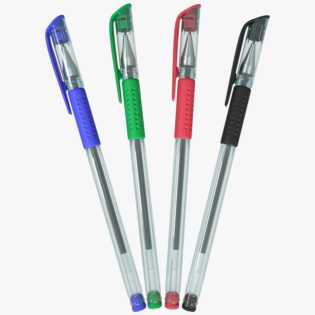 3D Transparent Plastic Pen - TurboSquid 1432788