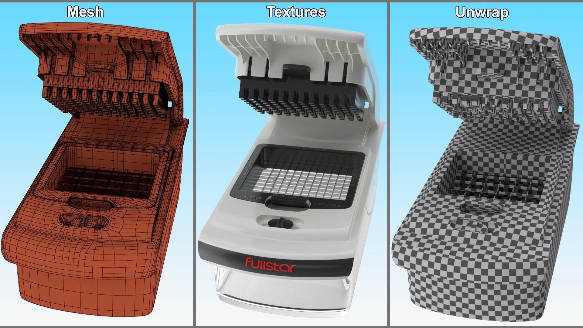 Vegetable Chopper Fullstar With Small Dice Blade 3D Model - TurboSquid ...