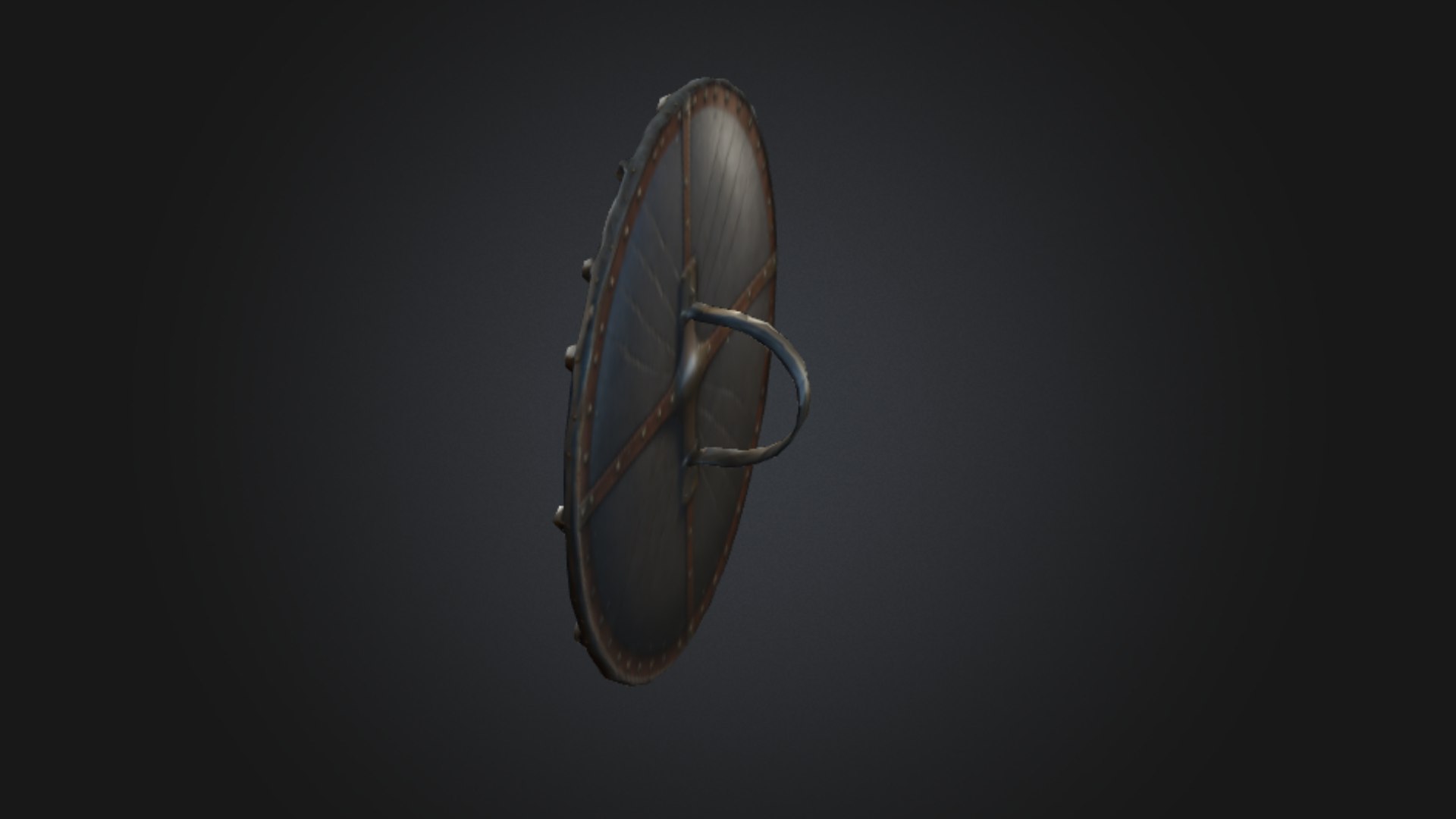 Stylized Game Ready Spiked Shield 3K Triangles Low Poly FBX OBJ BLEND ...