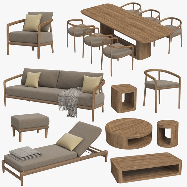 Collection Chaise Lounge 3D Models for Download | TurboSquid