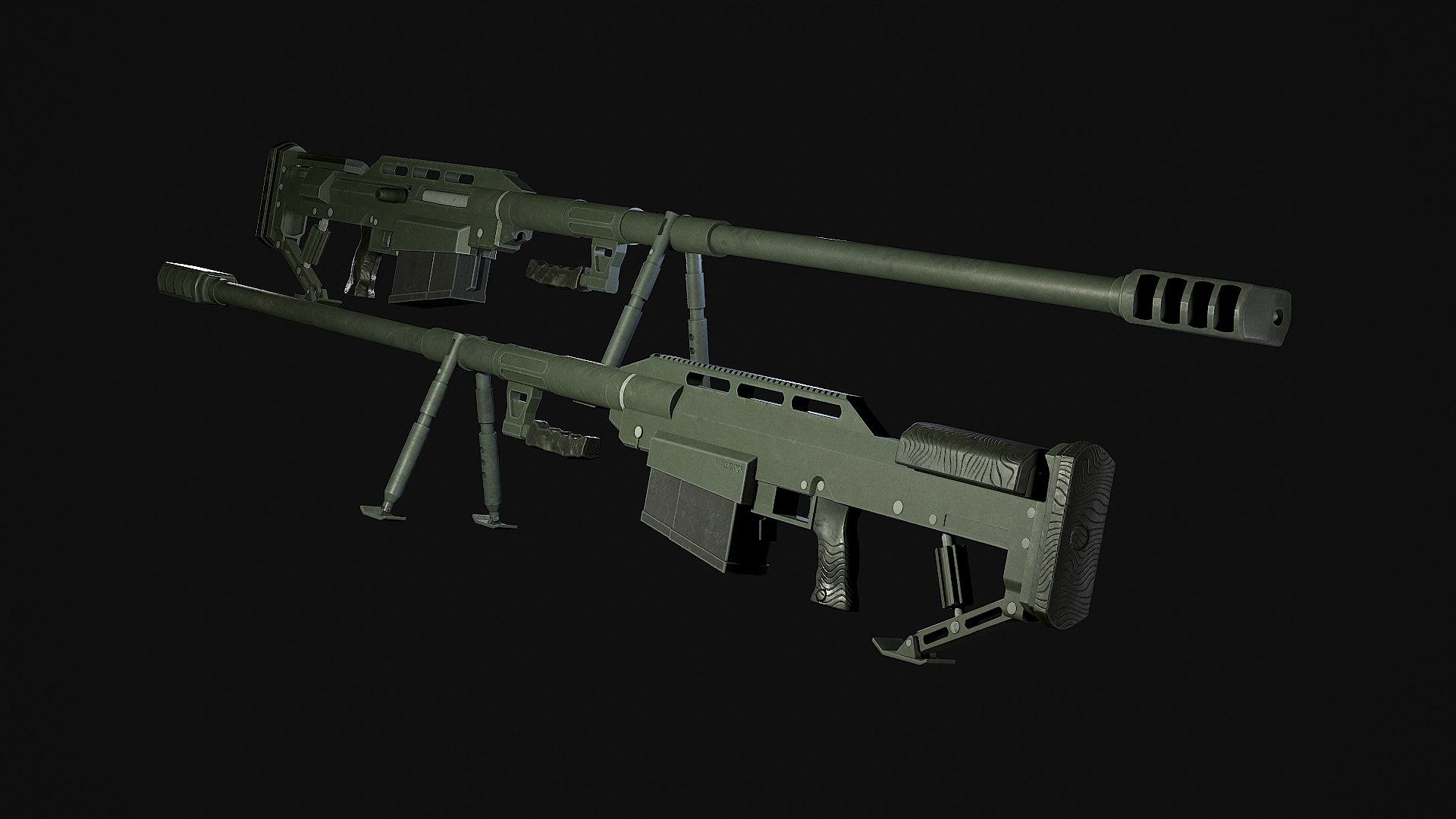 Snipex Aligator Anti Material Sniper Rifle 3D Model - TurboSquid 1764913