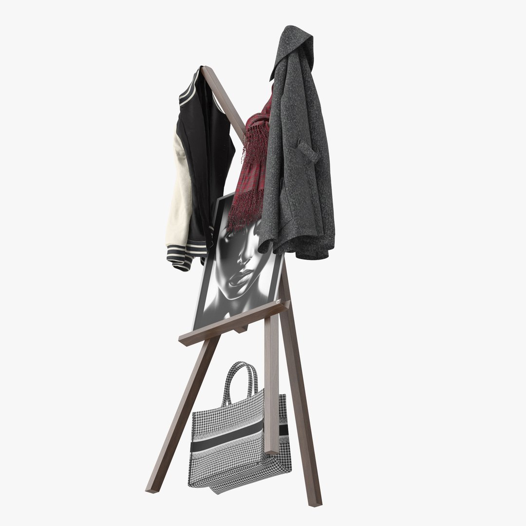 3D Model Morandi Appendiabito Coat Rack - TurboSquid 2335760