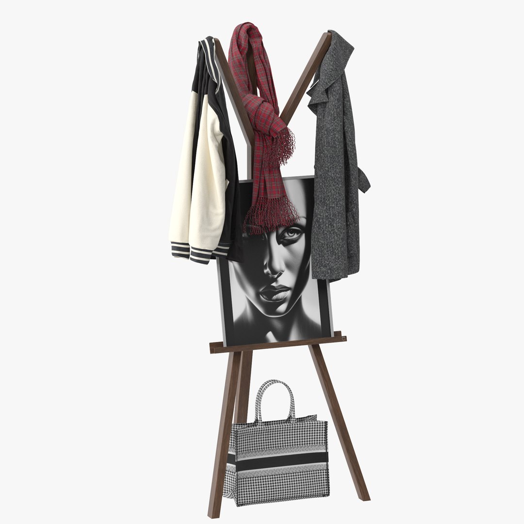 3D Model Morandi Appendiabito Coat Rack - TurboSquid 2335760