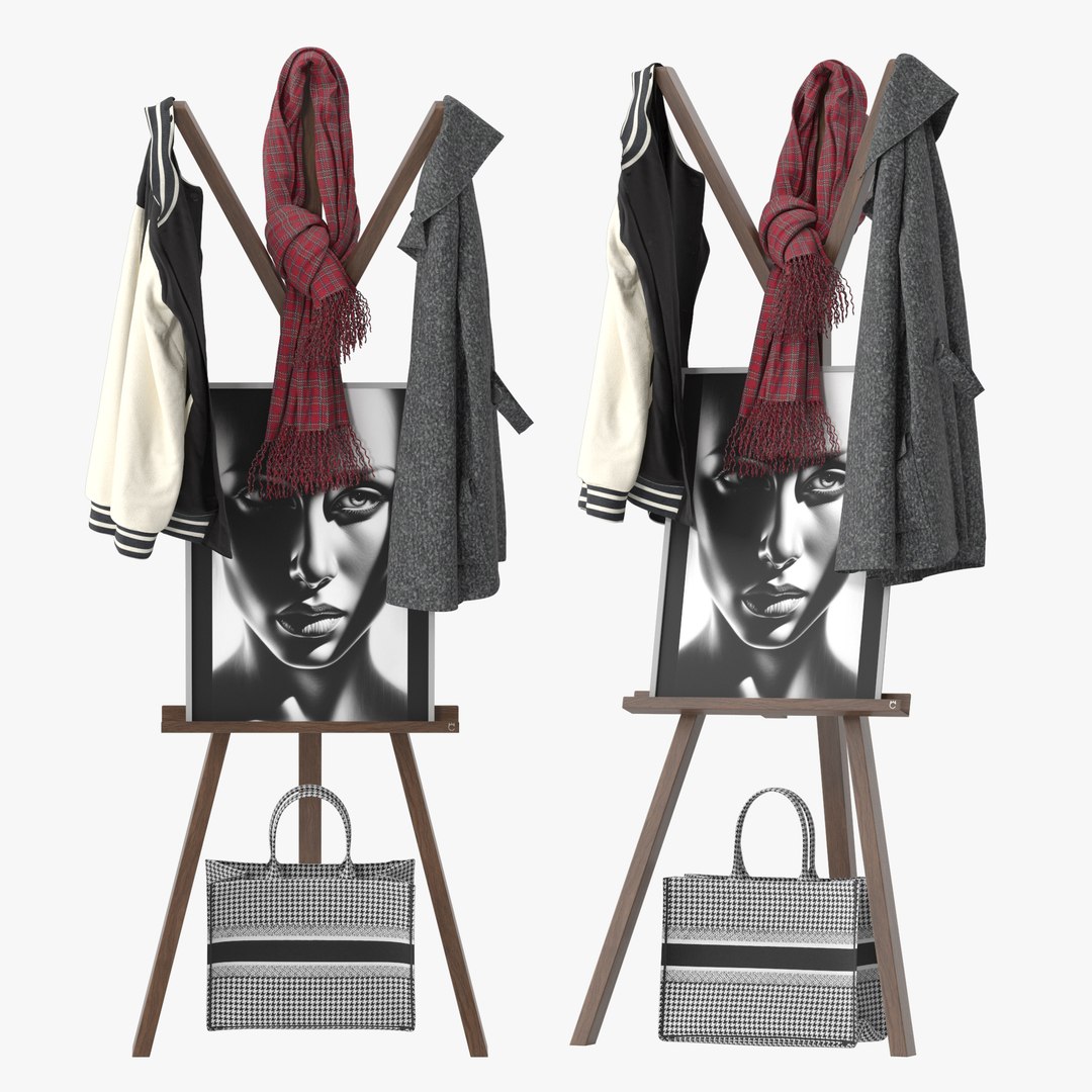 3D Model Morandi Appendiabito Coat Rack - TurboSquid 2335760