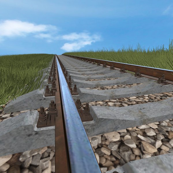 3d railway road