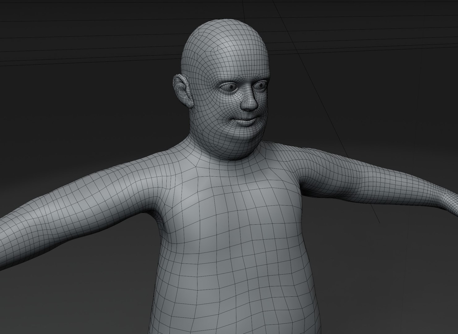 3D Fat Boy Kid Body Base Mesh 20k Polygons Model - TurboSquid 1753003