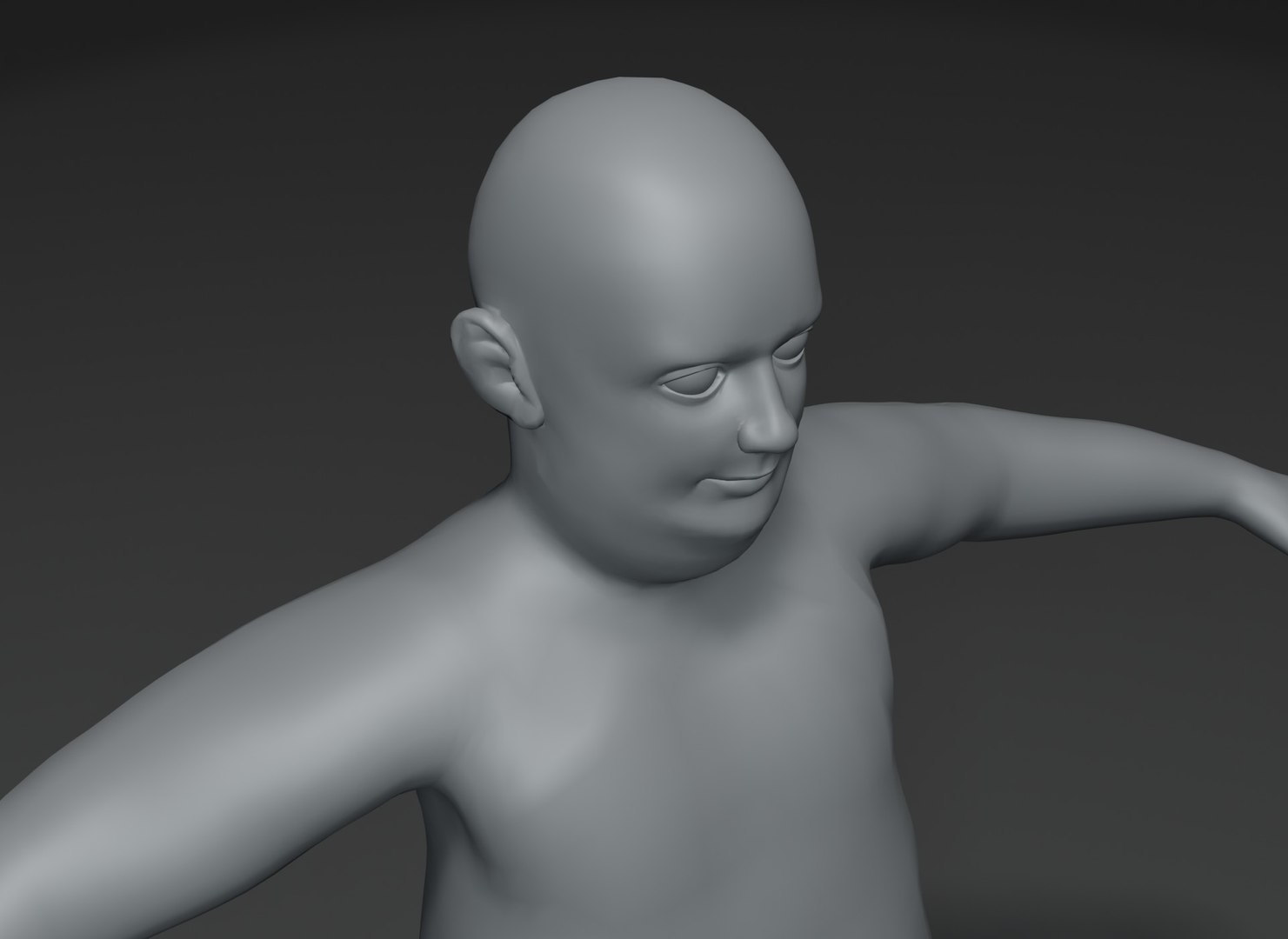 3D Fat Boy Kid Body Base Mesh 20k Polygons Model - TurboSquid 1753003