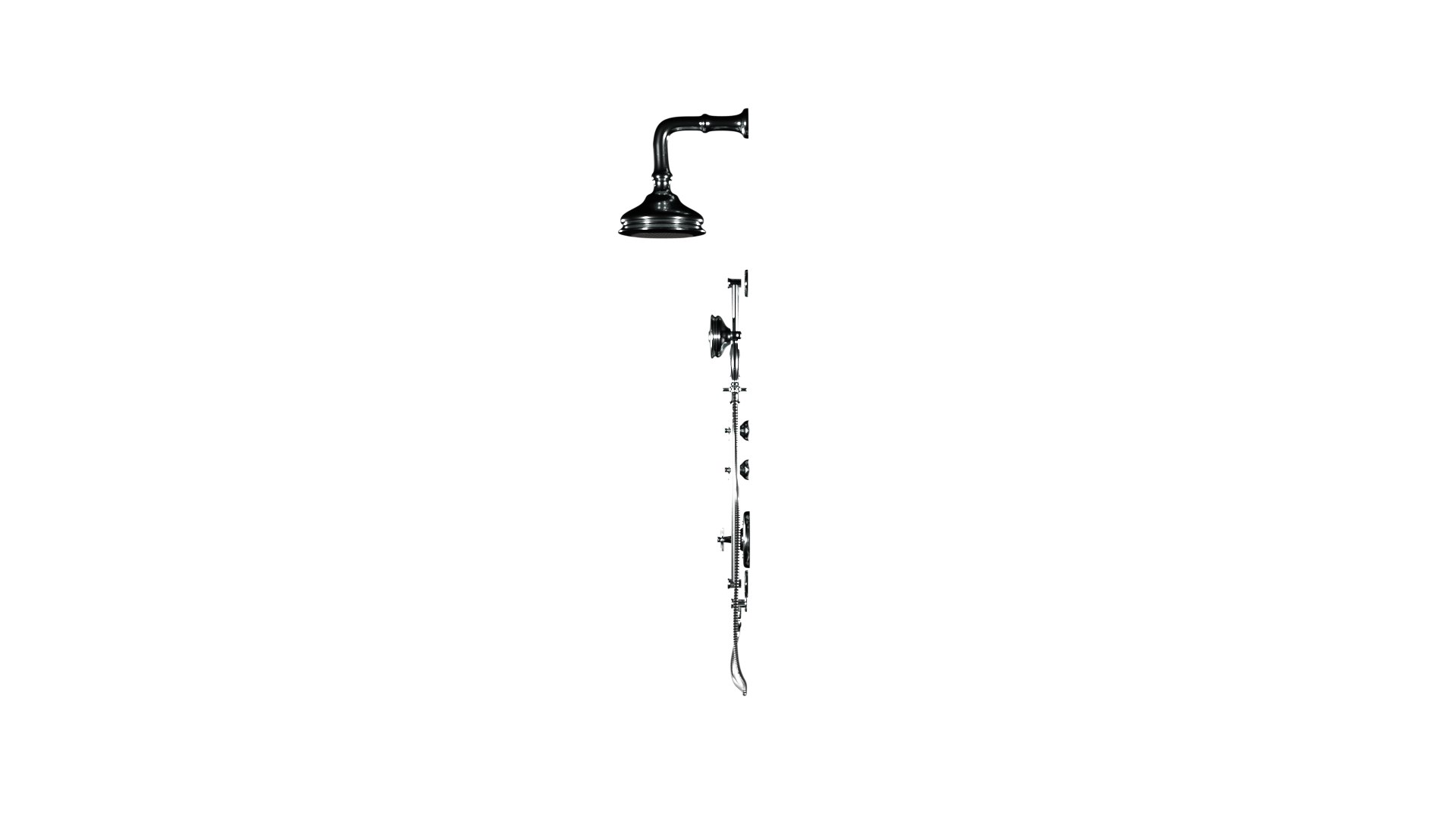 3D Mid Century Mod Shower Set - TurboSquid 2134986