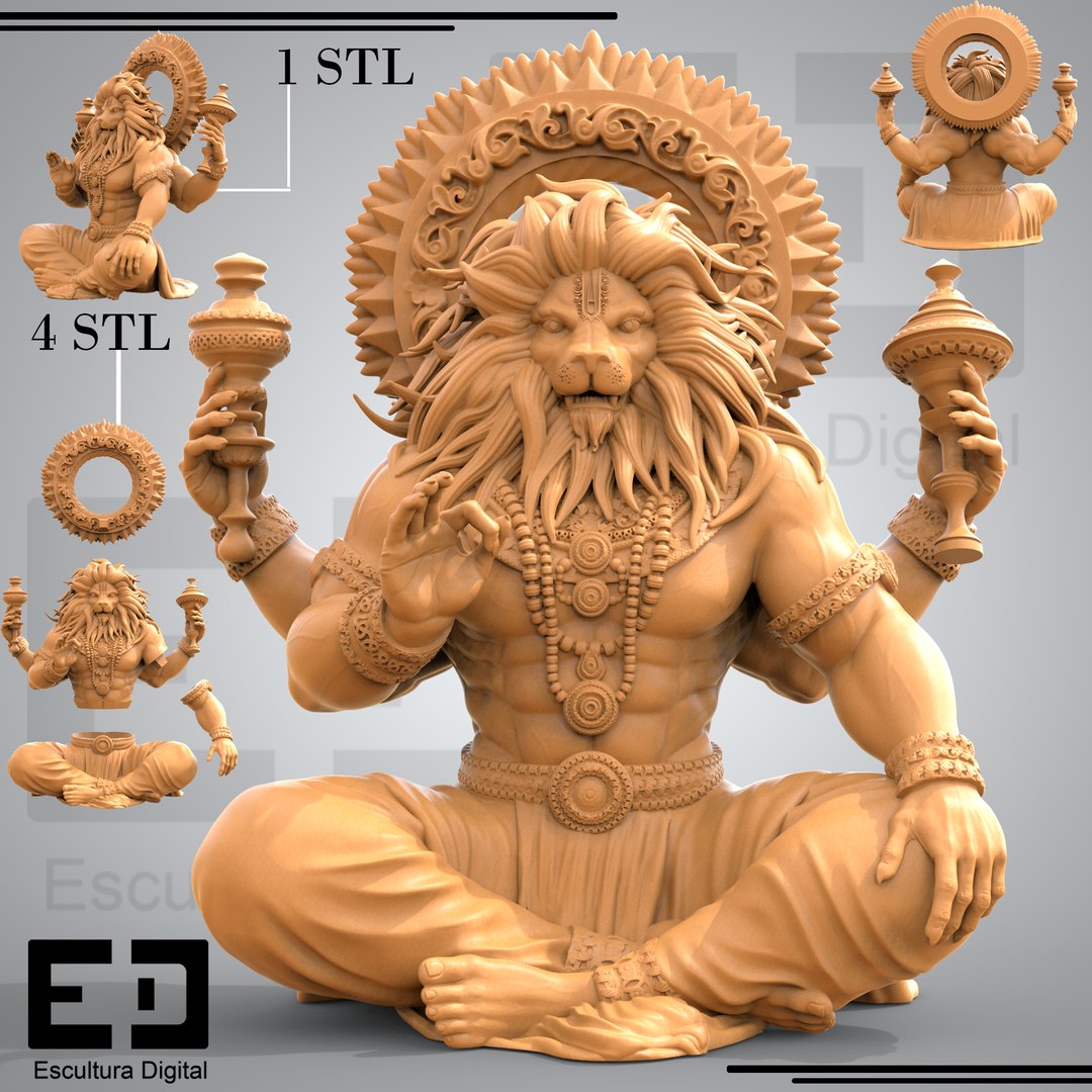 3D Model Narasimha - TurboSquid 2356274