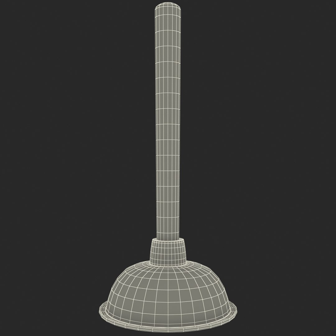 plunger modelled hand 3d model