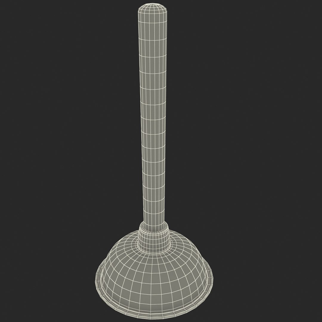 plunger modelled hand 3d model