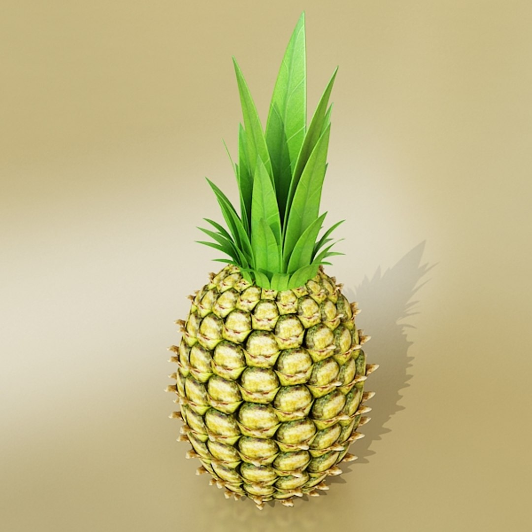 3d Model Of Pineapple Resolution