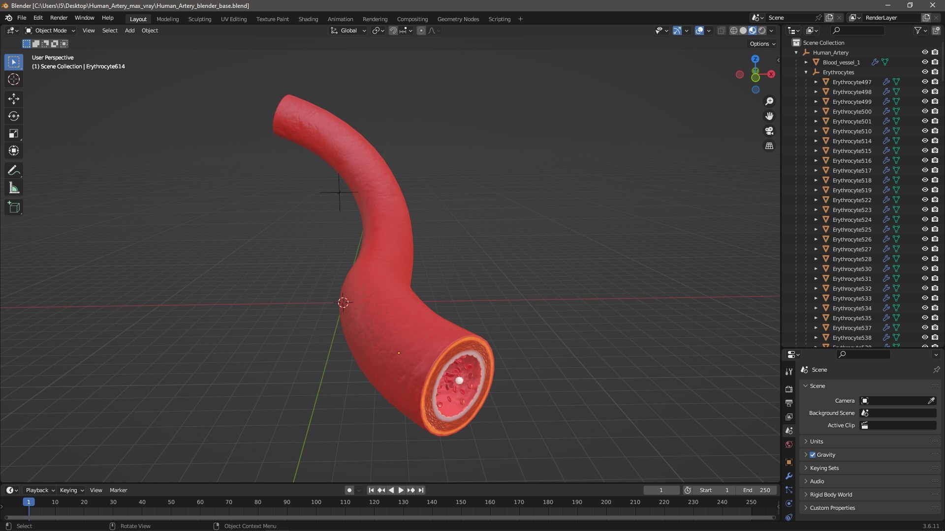 Human Artery Model - TurboSquid 2330137