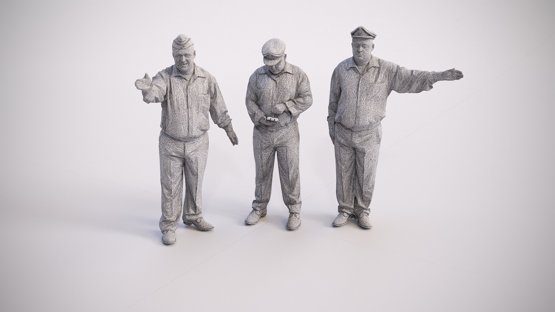 3D Model Security Guard Scan Man Poses - TurboSquid 2080576