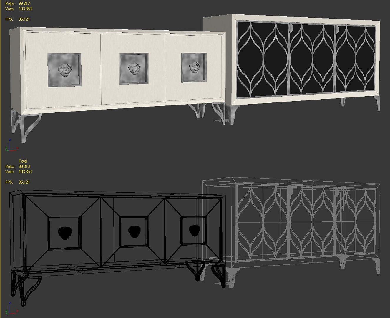 3D Calista Buffet Model - TurboSquid 1420357