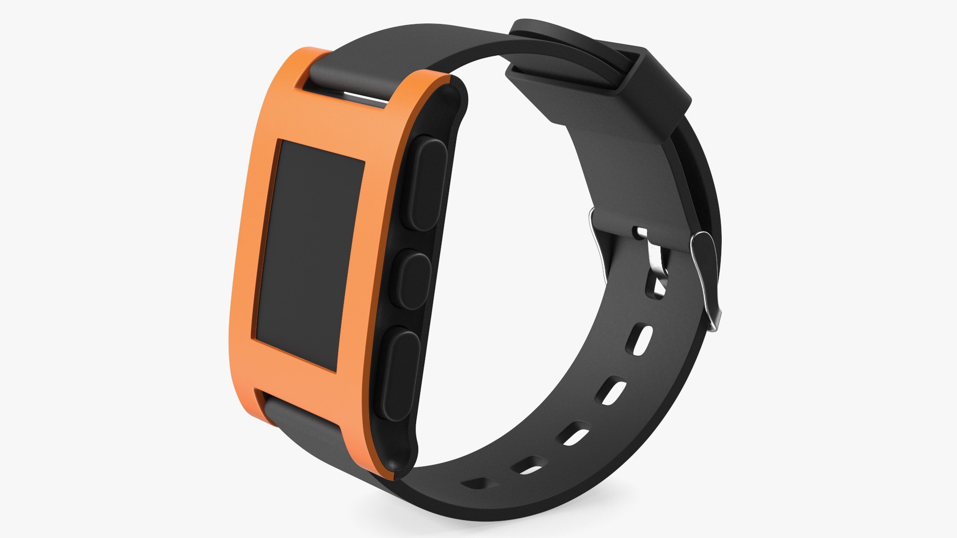 Disconnected Pebble Smart Watch With Strap 3D Model - TurboSquid 1990737