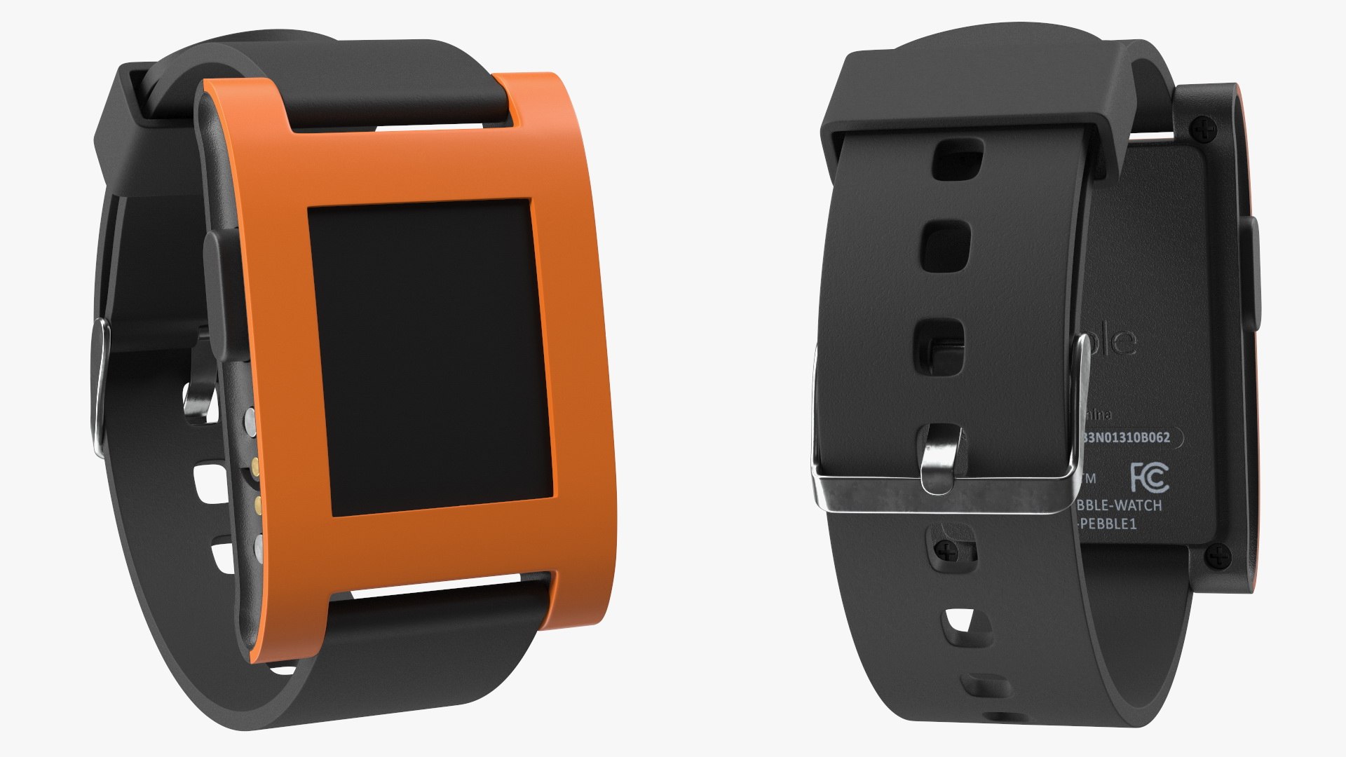 Disconnected Pebble Smart Watch With Strap 3D Model - TurboSquid 1990737
