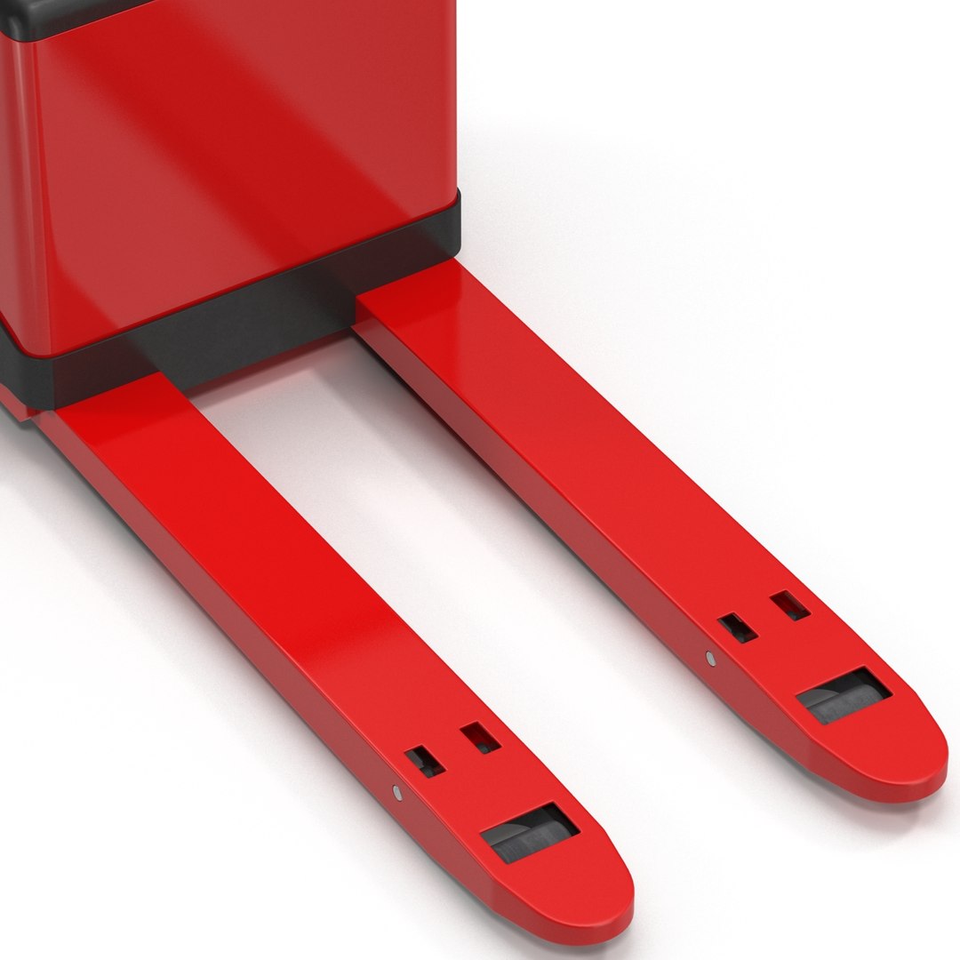 Powered Pallet Jack Red 3d C4d