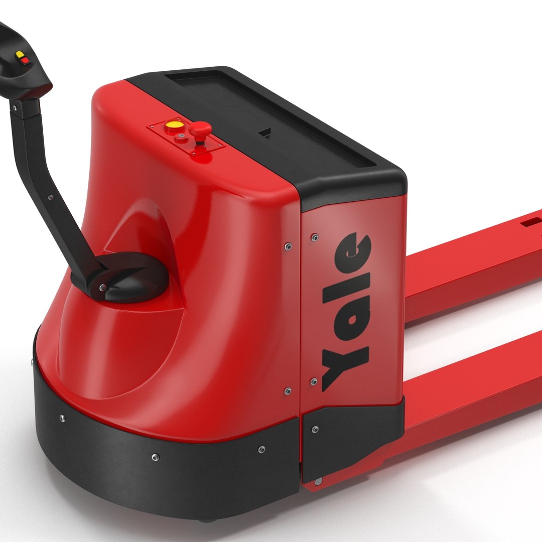Powered Pallet Jack Red 3d C4d