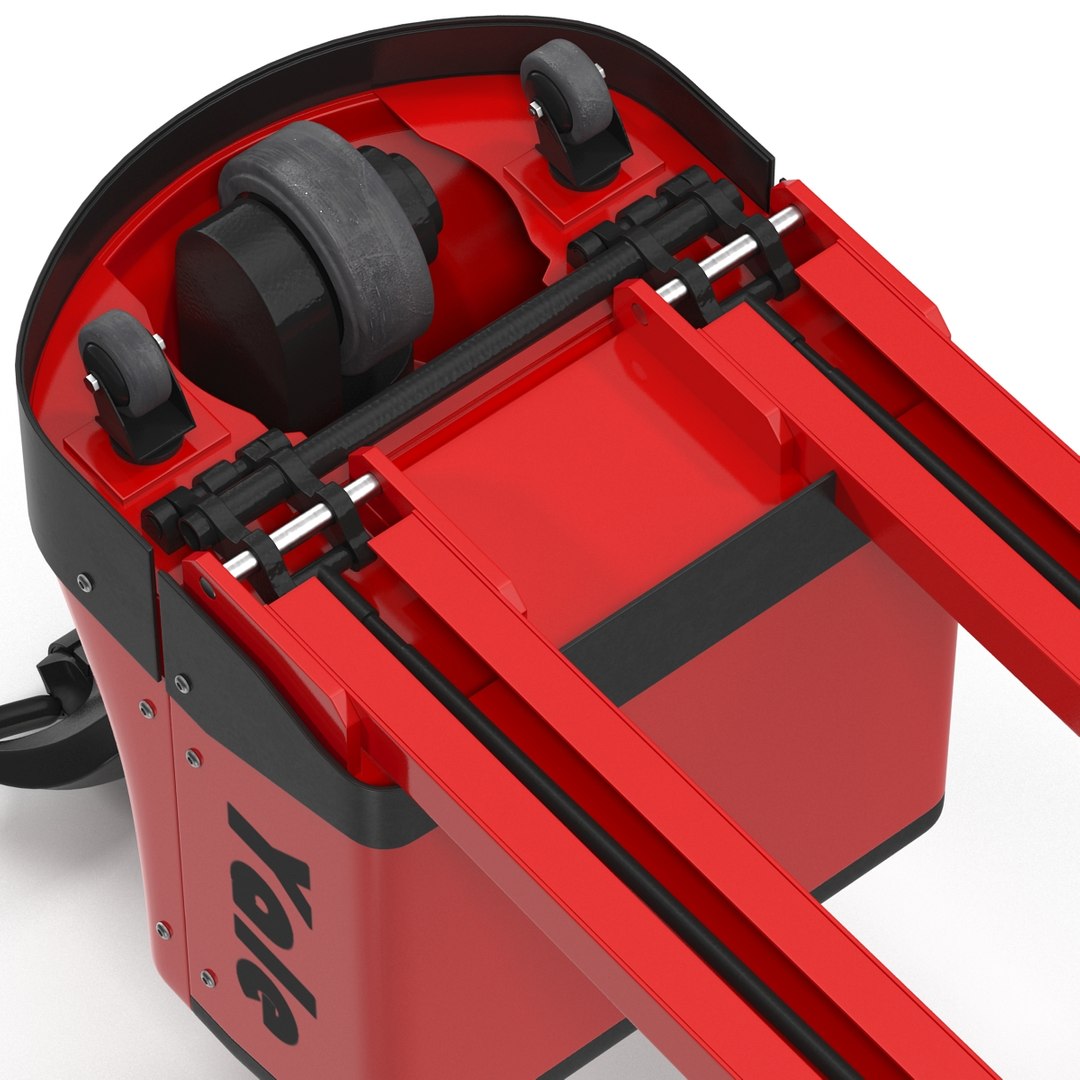 Powered Pallet Jack Red 3d C4d