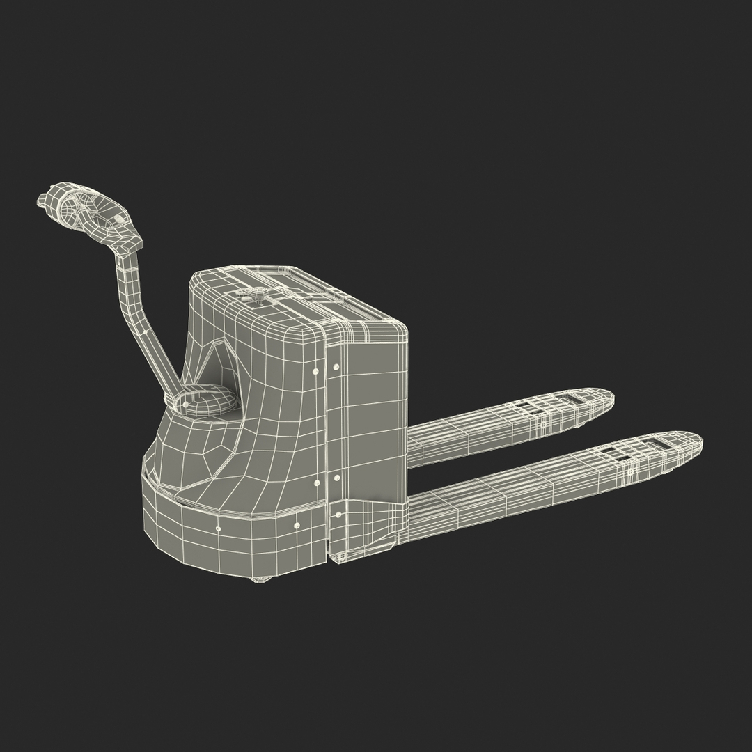 Powered Pallet Jack Red 3d C4d