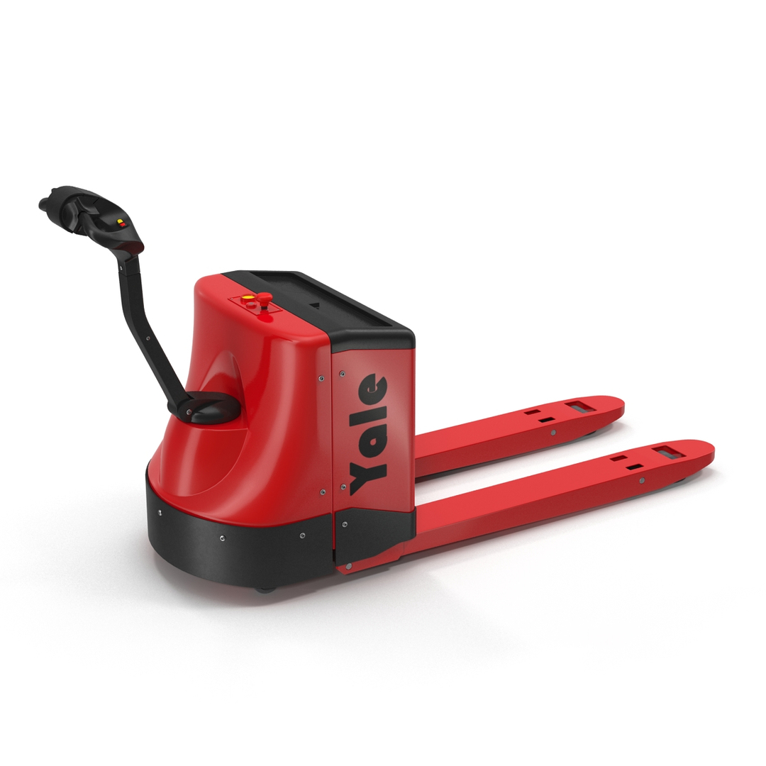 Powered Pallet Jack Red 3d C4d